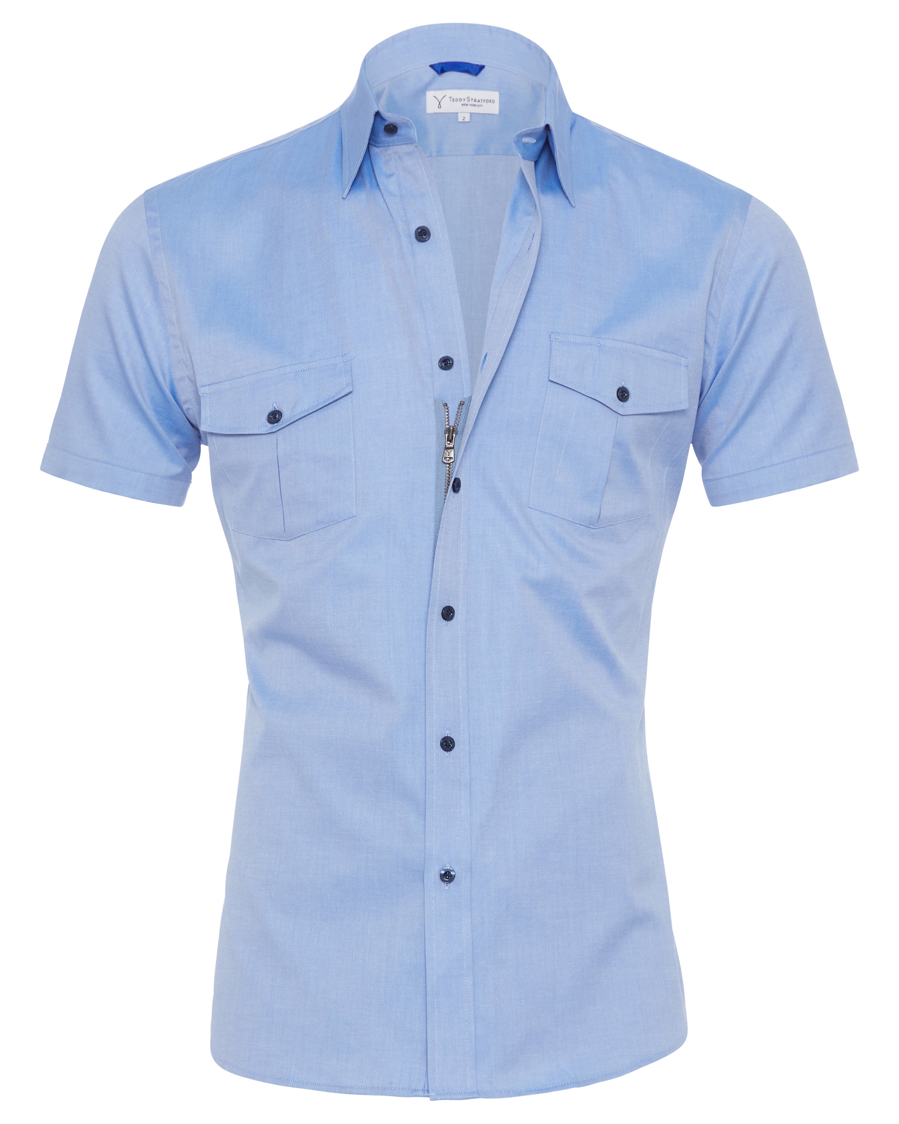 The Twill Cop Shirt - Polar Blue – Teddy Stratford